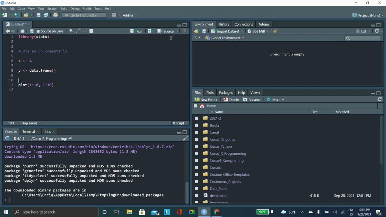 Conociendo R Studio - YouTube