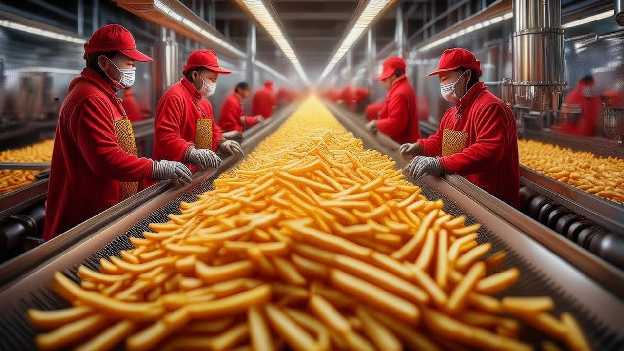 How McDonald's French Fries Are Made In Factories:French Fries Factory ...