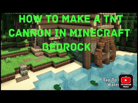 How to make a basic TNT cannon in minecraft - YouTube