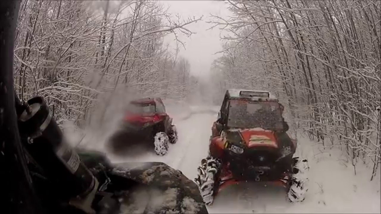 Busting through the ice in my XP1K - YouTube