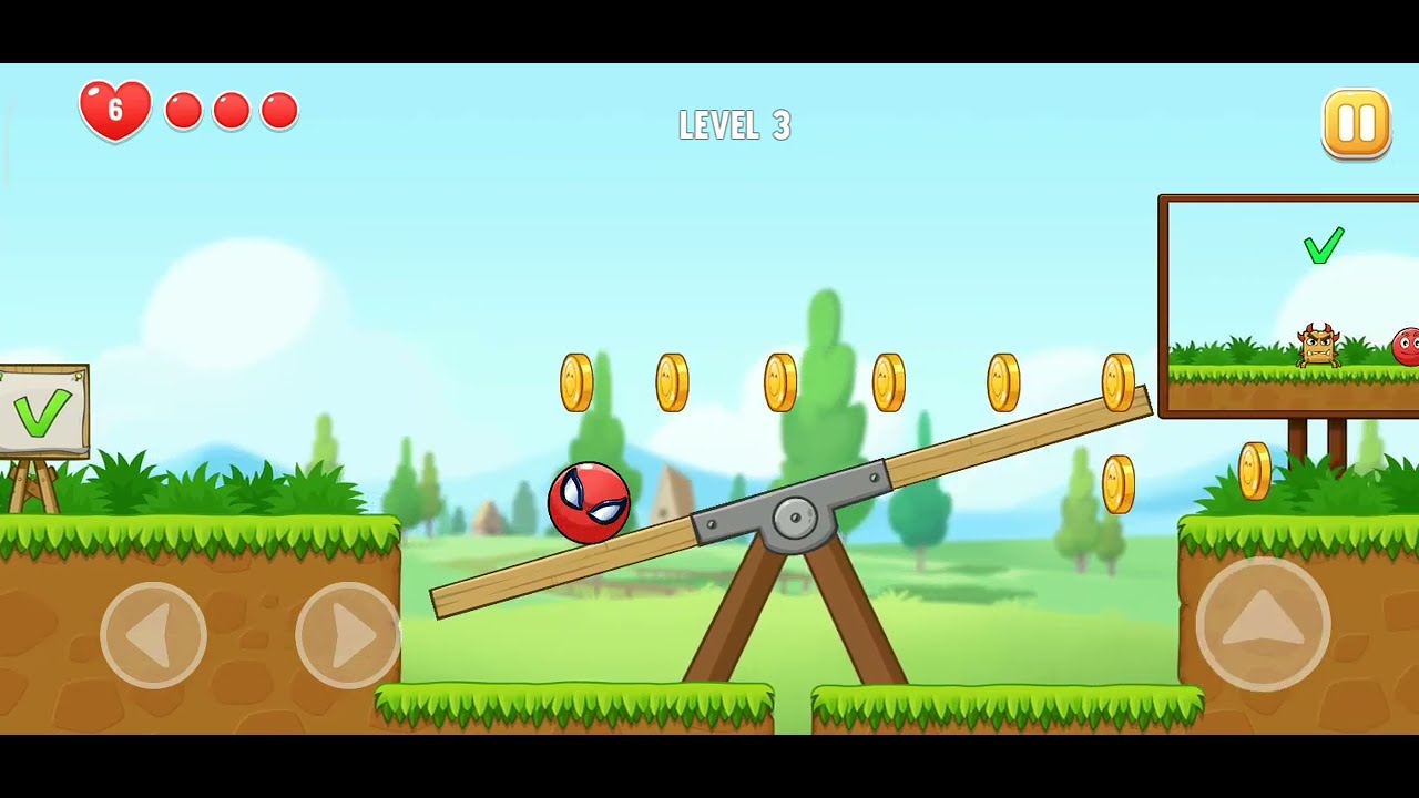 Bounce Ball Adventure Level 3 Ios Game - YouTube