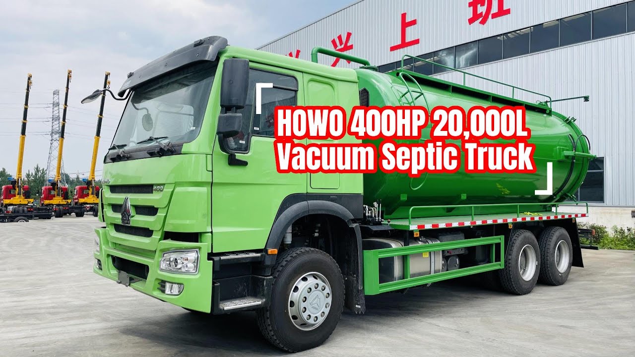 HOWO 20,000 Liters 5300 Gallon Vacuum Septic/Sewage Tanker Truck for ...