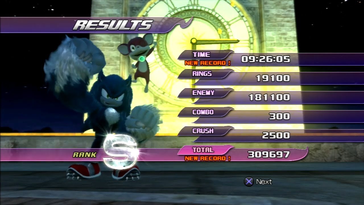 Sonic Unleashed (PS3): Spagonia Night (Rooftop Run Act 1) S rank ...