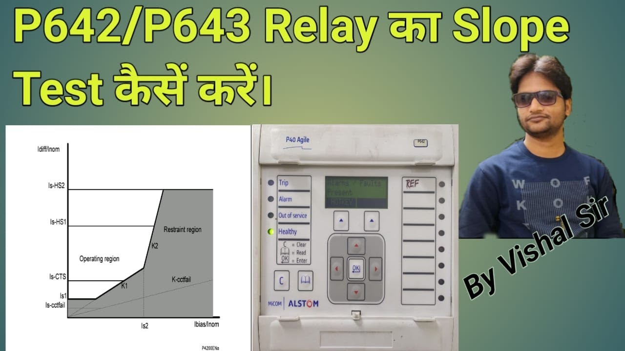 Alstom/Schneider P642 Relay slope testing Part1 - YouTube