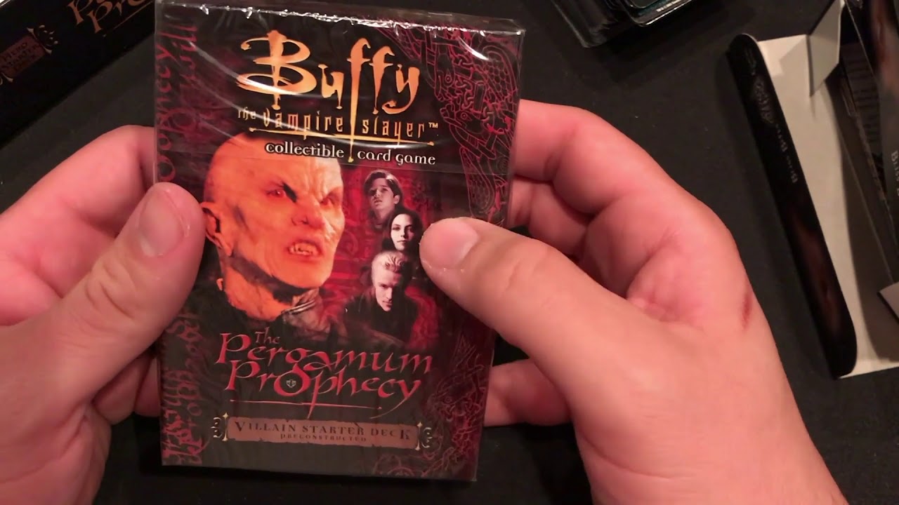 Unboxing Buffy The Vampire Slayer Pergamum Prophecy Starter Decks - YouTube