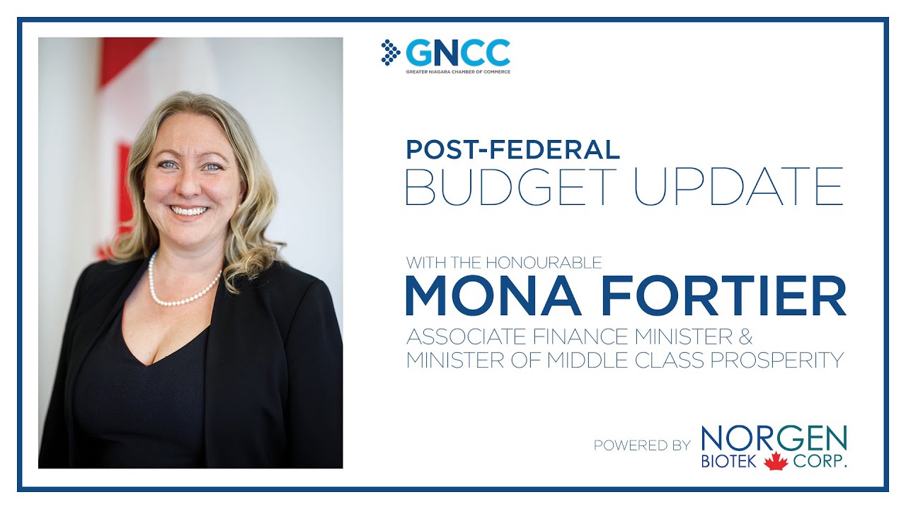 Post-Federal Budget Update with The Honourable Mona Fortier - YouTube
