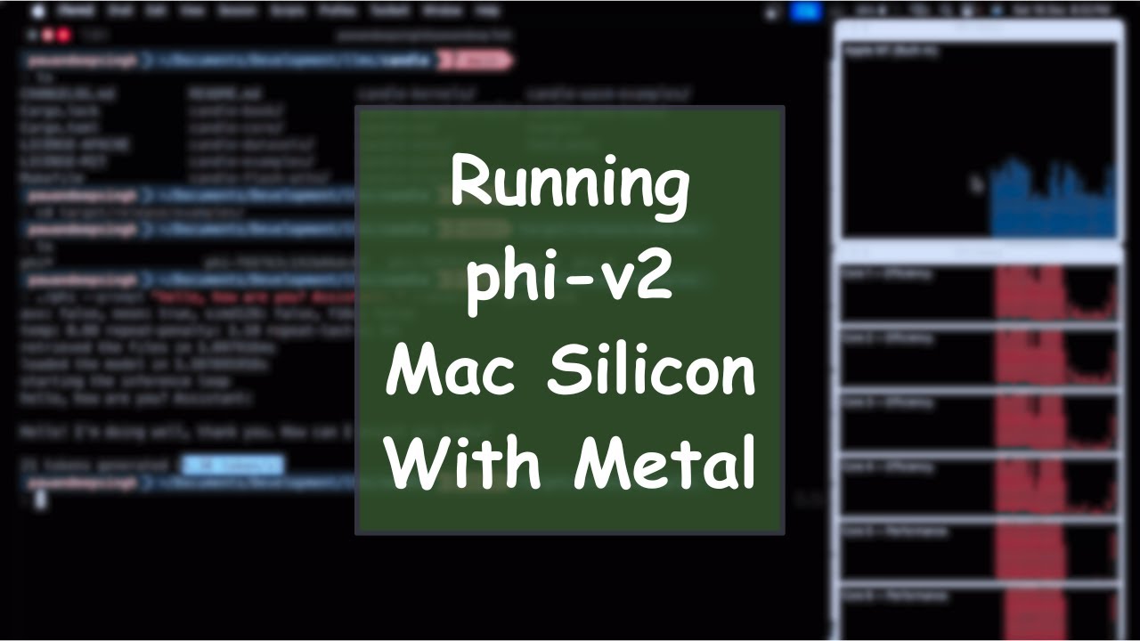 Run phi-v2 Mac | step by step | m1 | rust | cargo | candle - YouTube