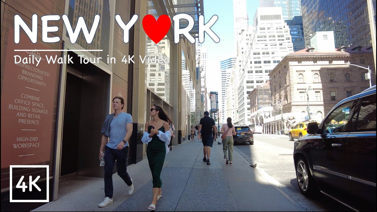 [Daily] New York City, Midtown Manhattan Summer City Walk Tour, Madison ...