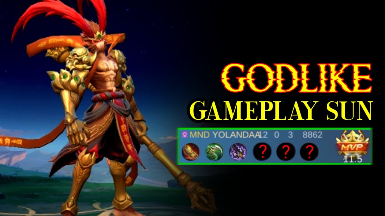 GAMEPLAY SUN REVAMP MAKIN SAKIT + BUILD DAN EMBLEM ADA DI AKHIR VIDEO ...
