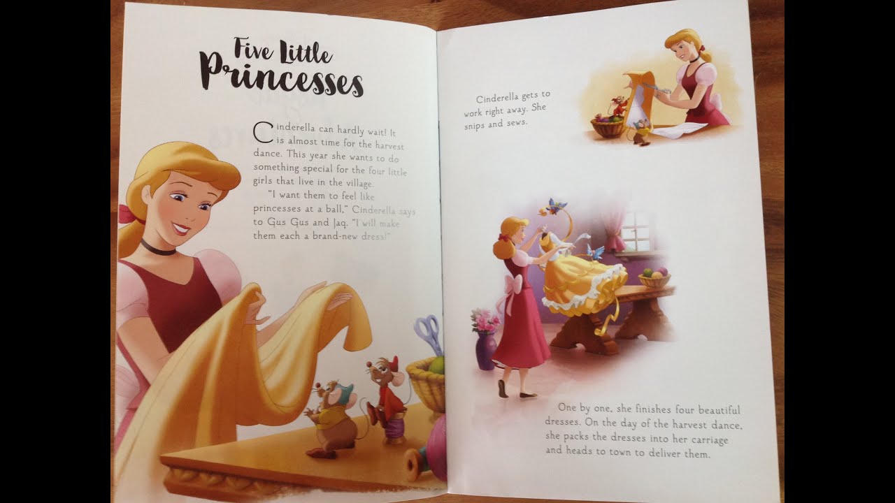 Walt Disney's Royal Adventures: Five Little Princesses Read Aloud - YouTube