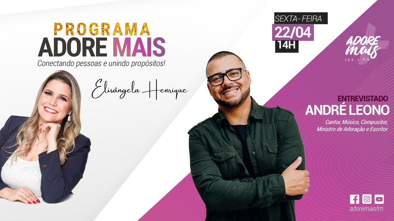 André Leono Contando sua História no Programa Adore Mais (22/04/22 ...