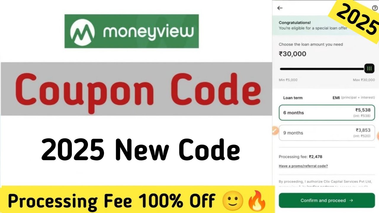 MoneyView Processing Fee Promo Code🔥| Money View Processing Fee Coupon ...