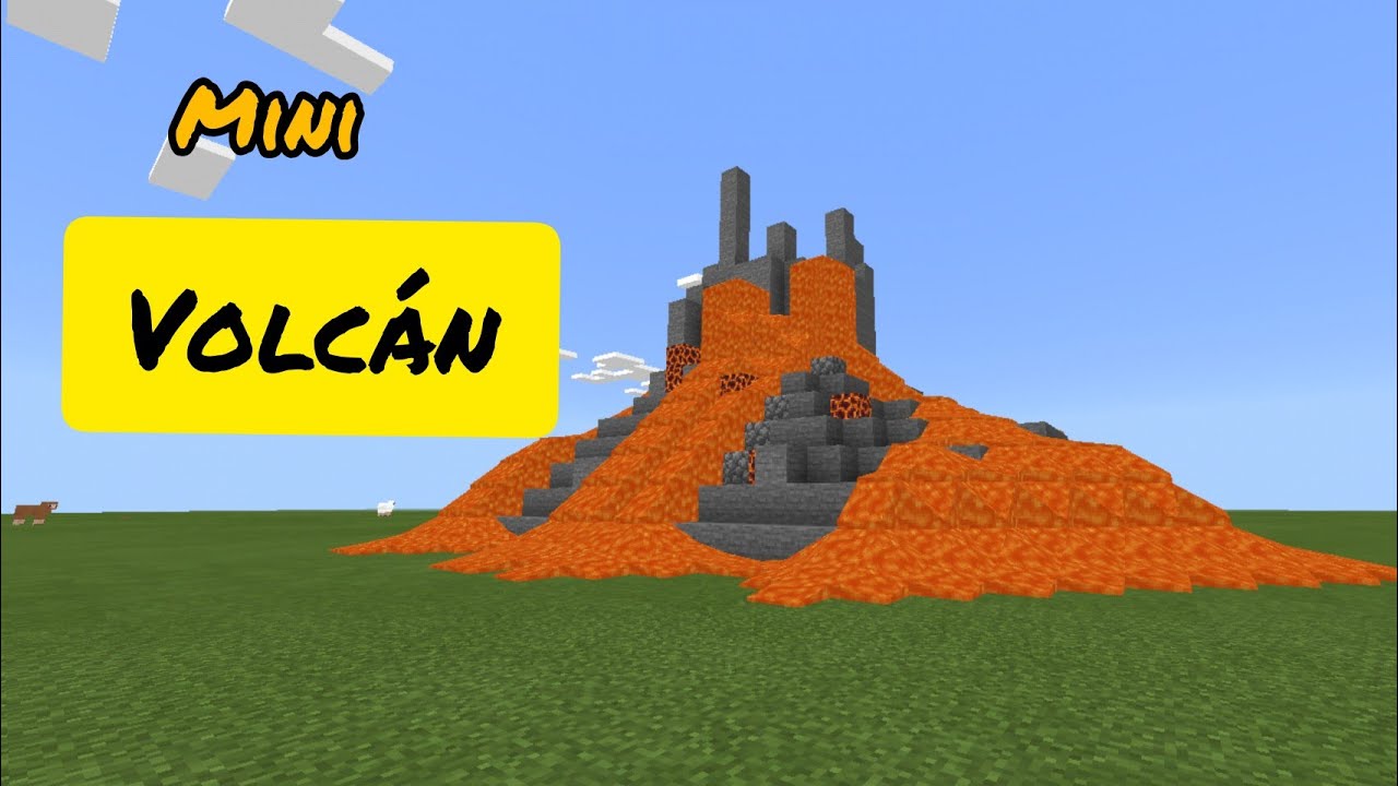Cómo hacer un mini volcán en minecraft - Minecraft Time Lapse - YouTube