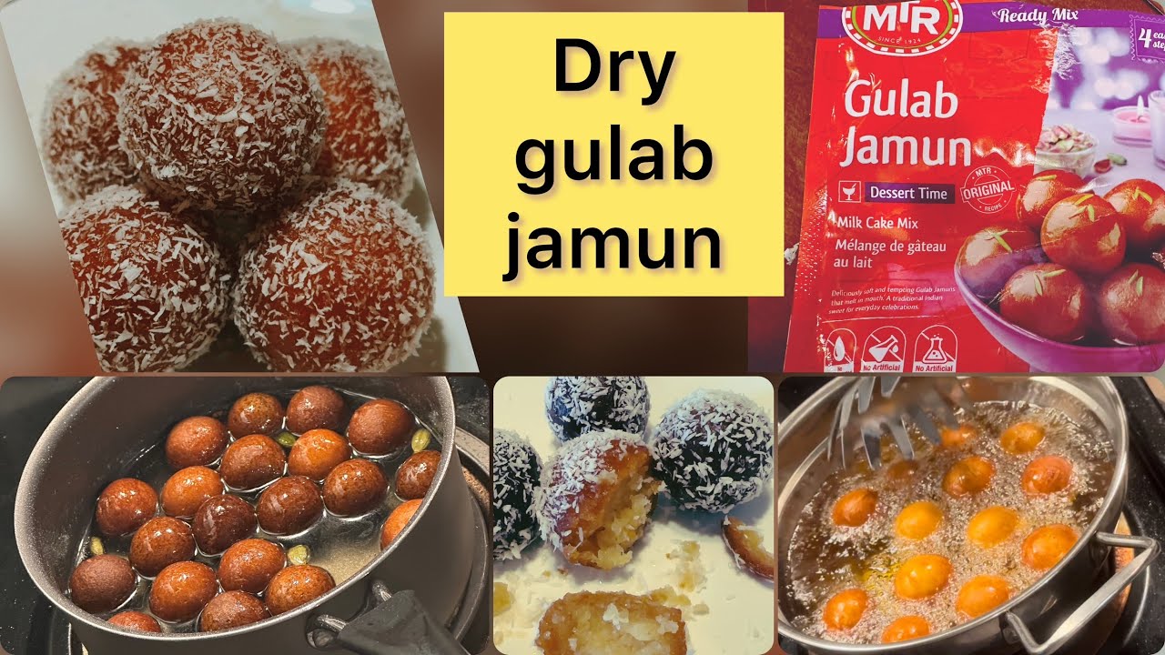 Dry Gulab Jamun॥गुलाबजामुन॥#secrete tips|indian sweet MTR pkt gulab ...