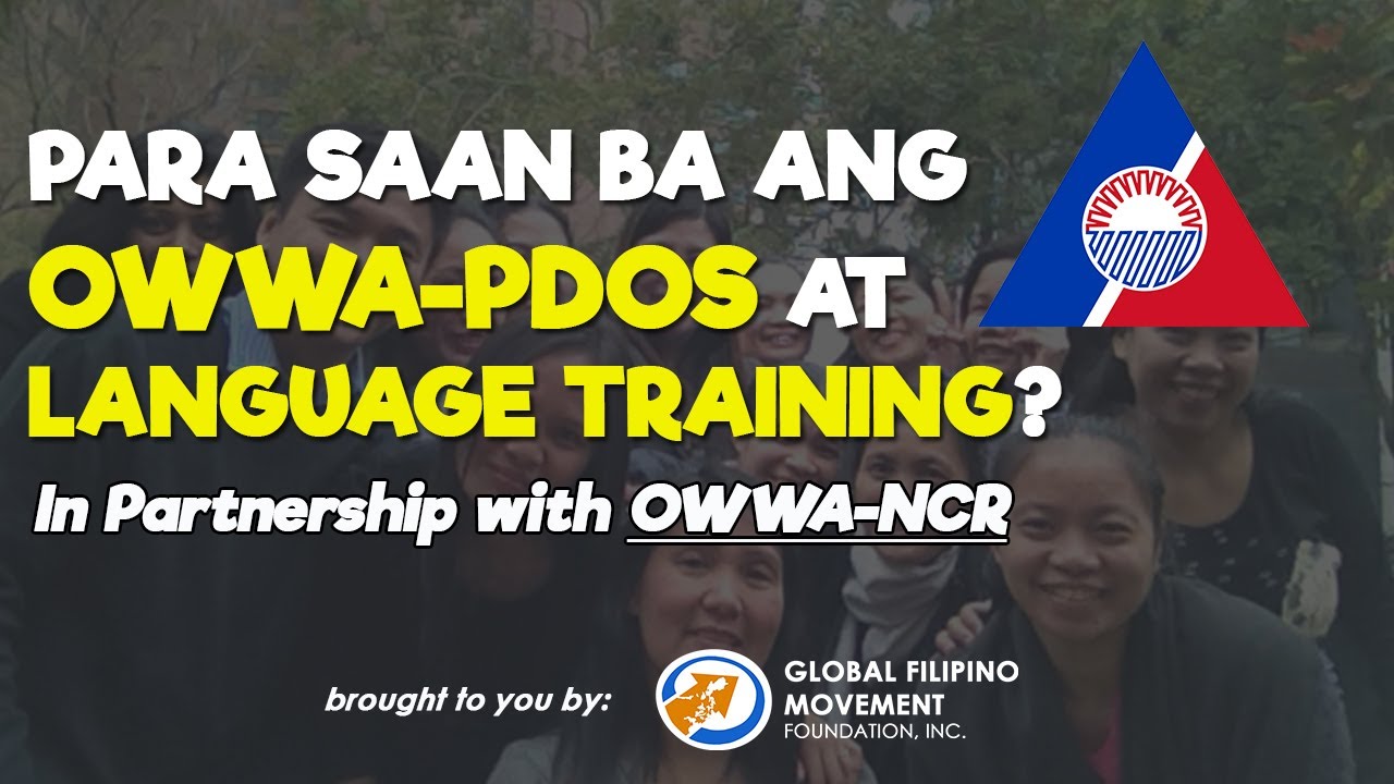 PARA SAAN BA ANG OWWA-PDOS AT TRAINING LANGUAGE? | GFM Abroad Ep. 20 ...