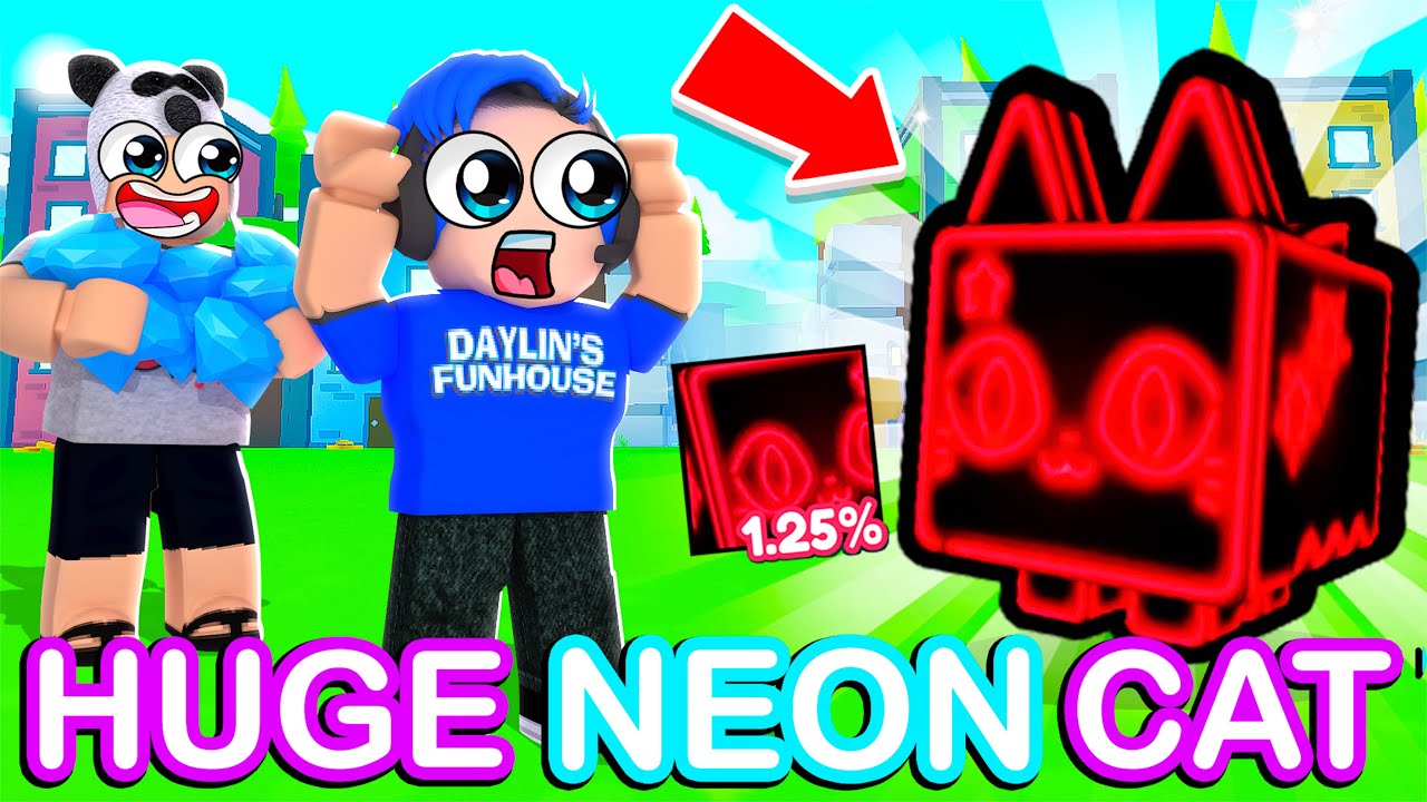 I Got the EXCLUSIVE HUGE NEON CAT in Pet Simulator X - YouTube