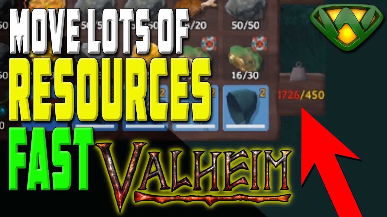 Transport Massive Amounts of Resources Quickly | Valheim 2021 - YouTube