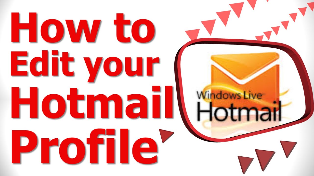How to Edit your Hotmail Profile - YouTube