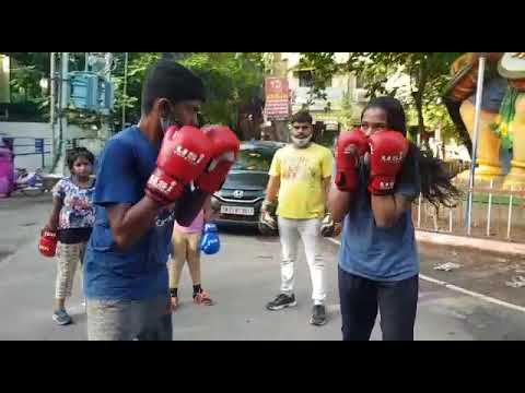 My student boxing sparring - YouTube