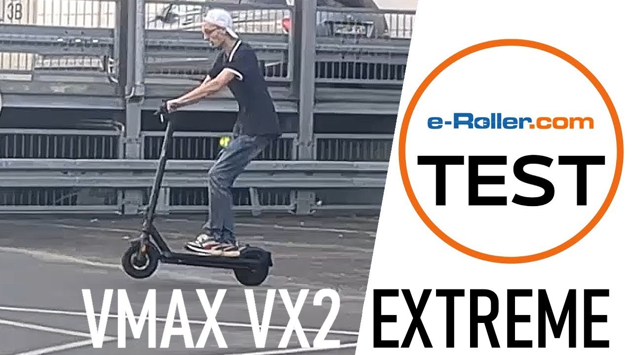 Der VMAX VX2 EXTREME E Scooter im Test: 33% Steigleistung - YouTube