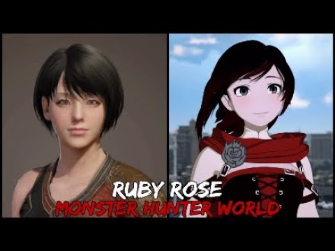 Monster Hunter: World | Character Creation | Ruby Rose - YouTube