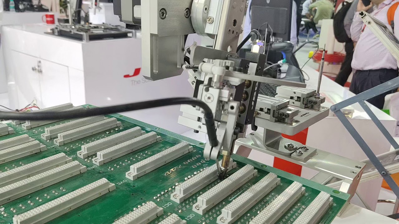 JBC Soldering Robot - YouTube