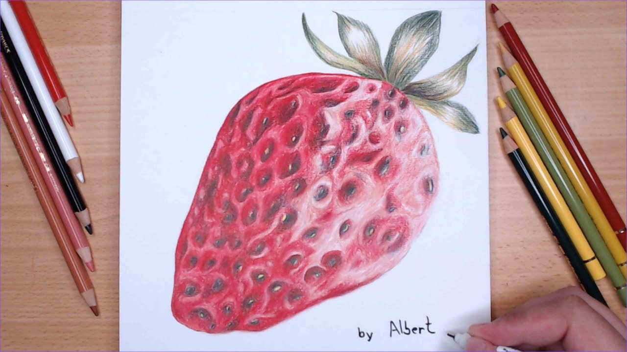 🍓Desenez si Colorez o CAPSUNA | Invata sa desenam si coloram🍓 - YouTube