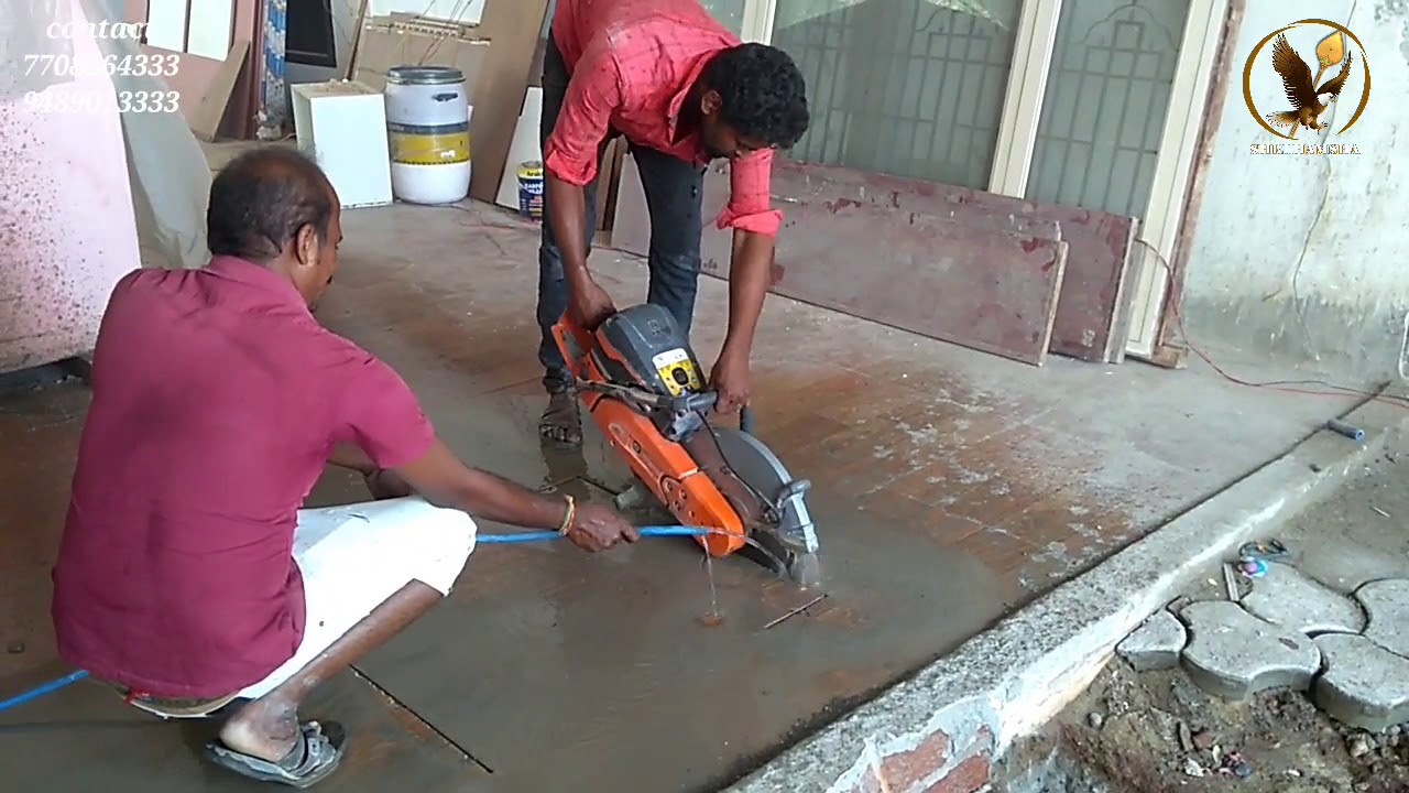 Water tank manual open slab cutting work 6" || Coimbatore Tamil Nadu ...