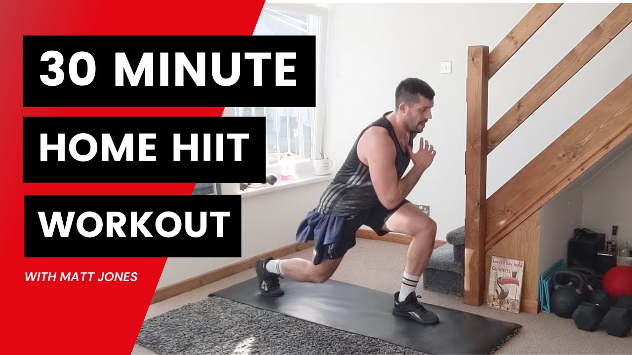 30 Minute Home HIIT WORKOUT | No Equipment | MDJ Fitness - YouTube