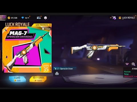 Ya viste la nueva arma MAG-7 que salió en la ruleta de oro royale 🥵 ...