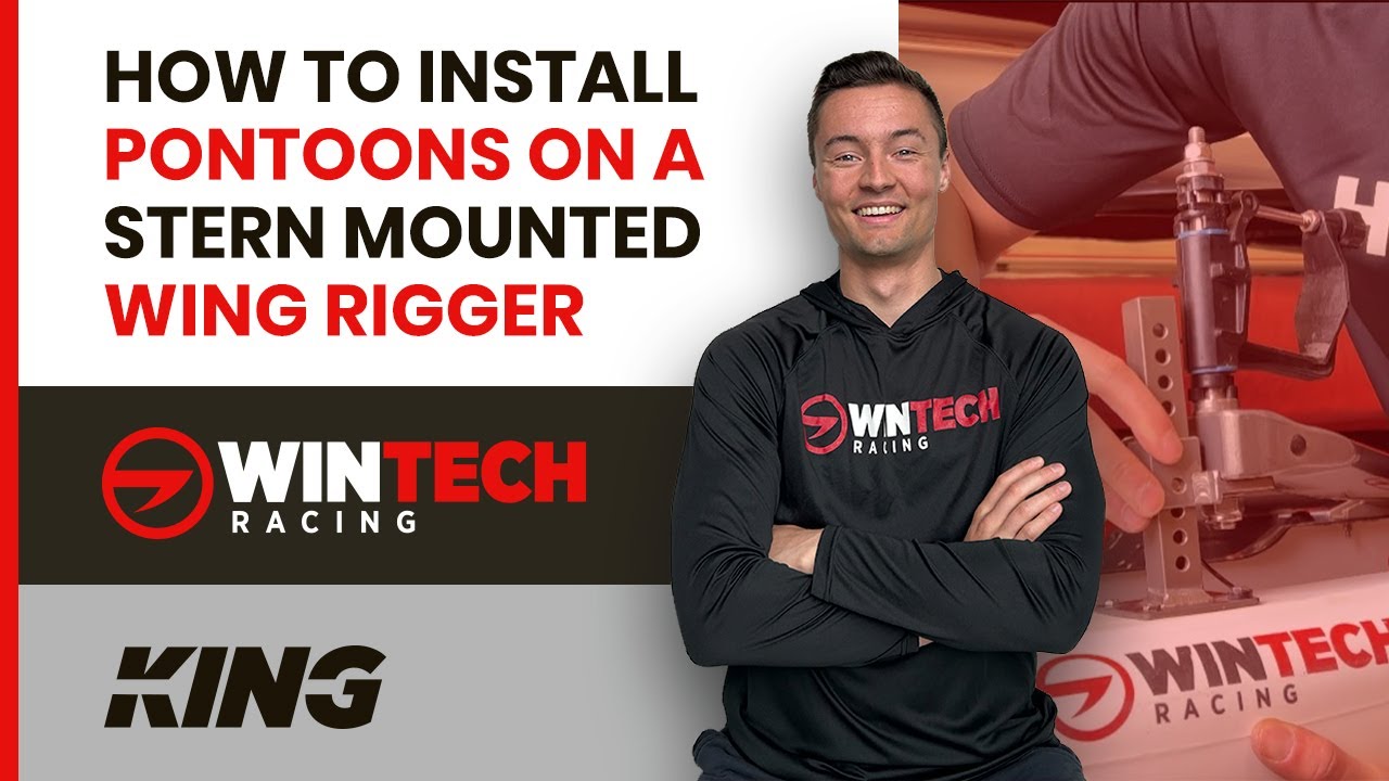 How to Install Pontoons on a Stern Mounted Wing Rigger - YouTube