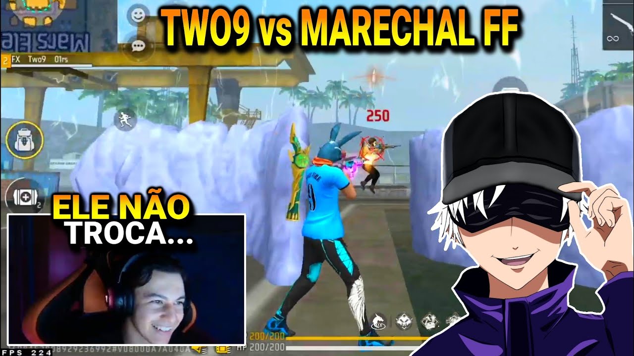 TWO9 VS MARECHAL FF O X1 MAIS ESPERADO DO FRE FIRE!!! QUEM VENCEU ...