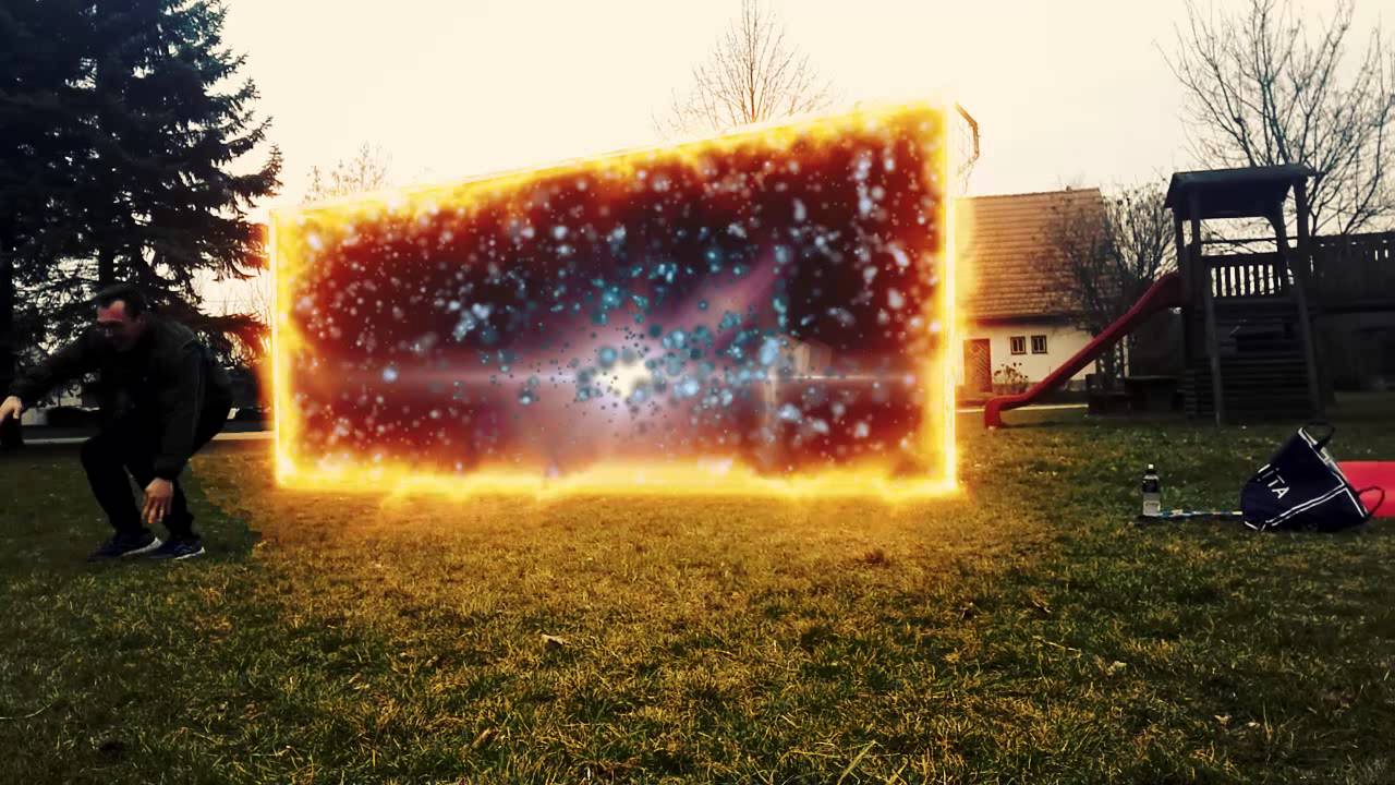 After Effects mit Saber Test (Plugin Videocopilot) PORTAL - YouTube