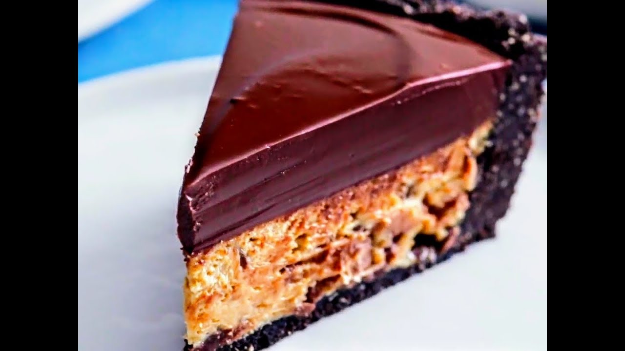 Giant Peanut Butter Cup Cheesecake - YouTube