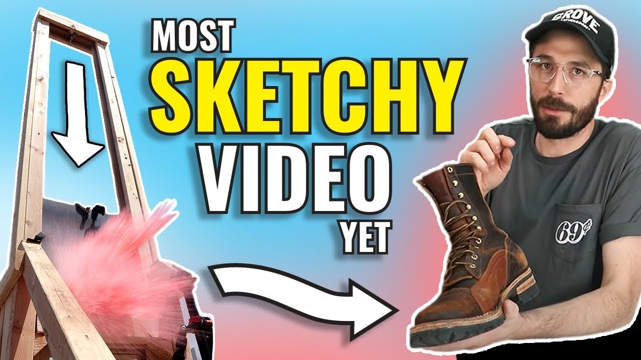 My $619 Nicks Boots vs 15ft Guillotine - YouTube
