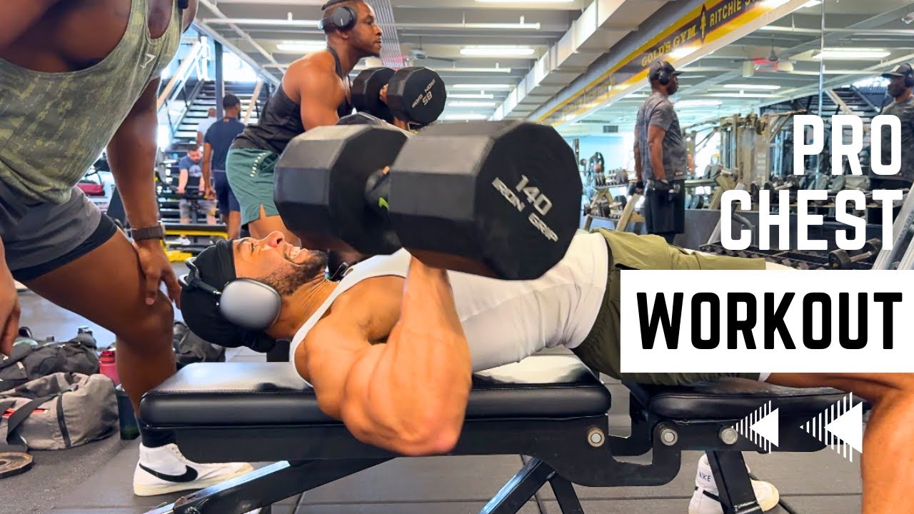 INTENSE Chest Workout w/ PRO BODYBUILDER - YouTube