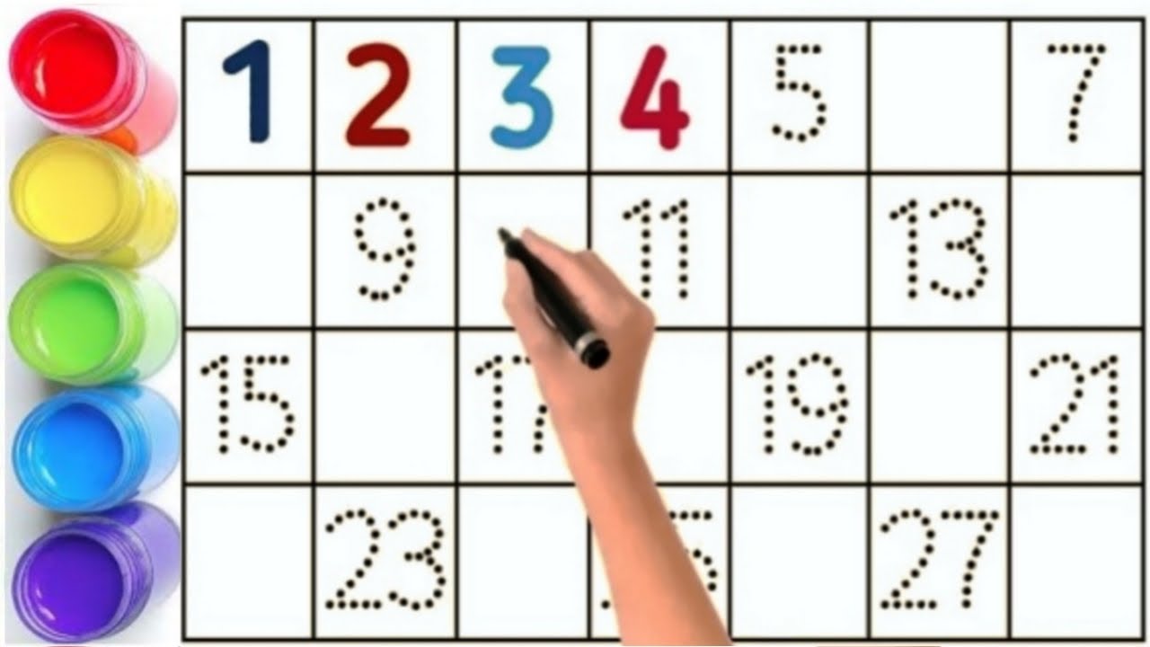 123,1234, Count to 100, Numbers, ABC, Phonics song, toddler learning ...