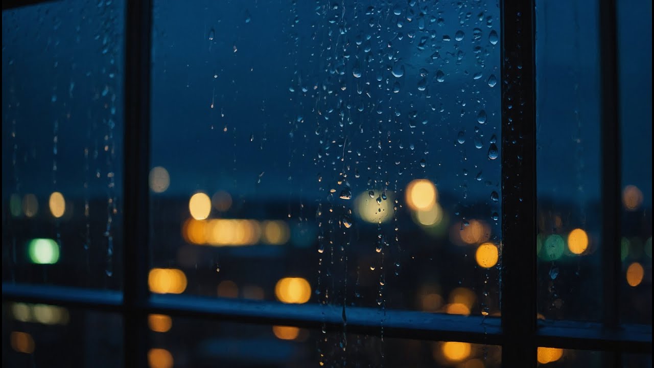 Mesmerizing Rainy City Skyline - Calming Window Ambience - YouTube
