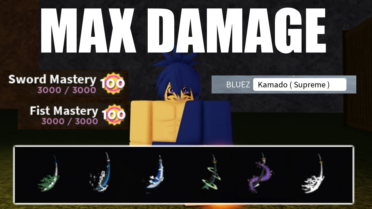 MAX DAMAGE ALL SWORDS [Project Slayers] - YouTube