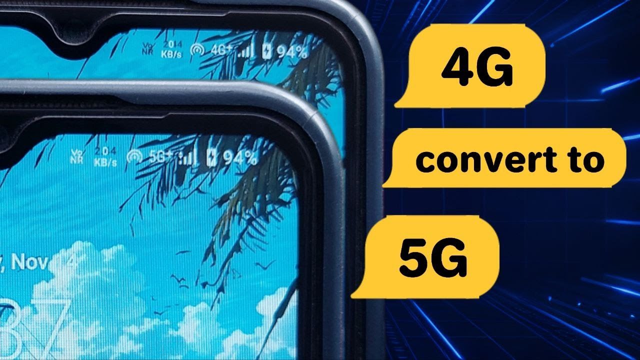 Covert 4G phone to 5G phone - YouTube