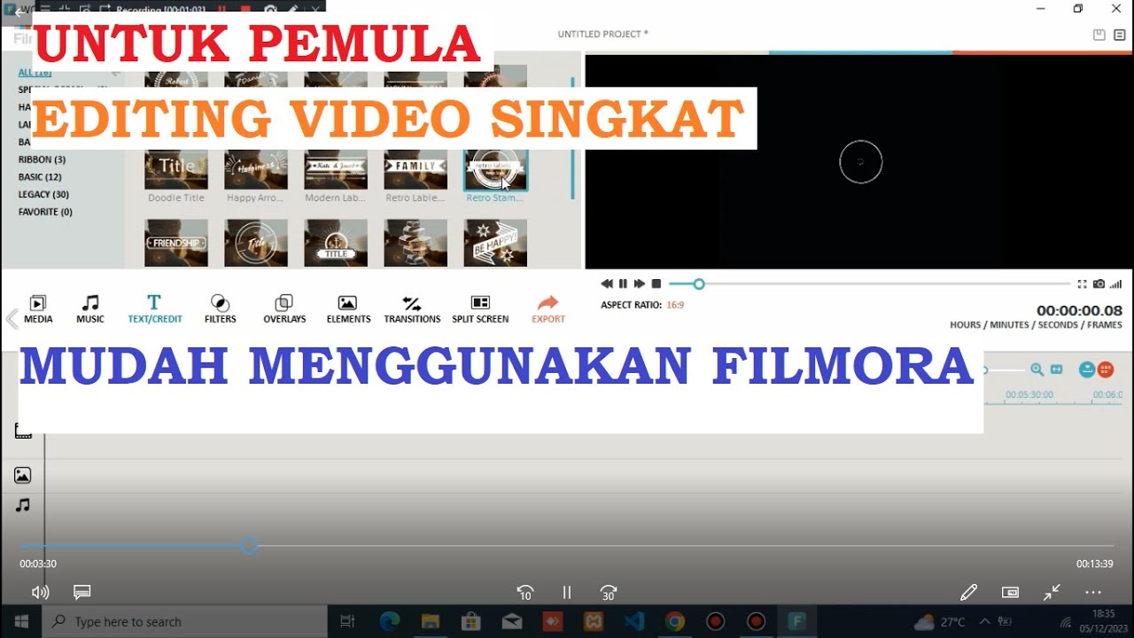 Belajar Edit Video Mudah Disini. Untuk Pemula - YouTube