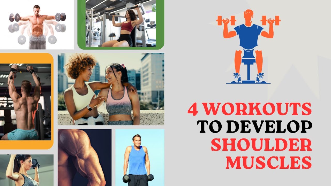 4 WORKOUTS TO DEVELOP SHOULDER MUSCLES // YOUR SHOULDERS WILL BE LIKE A ...
