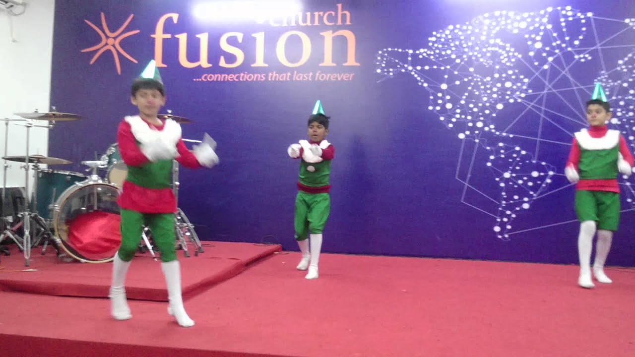 Fusion Church Kids Christmas..Elf Dance Dec2014 - YouTube
