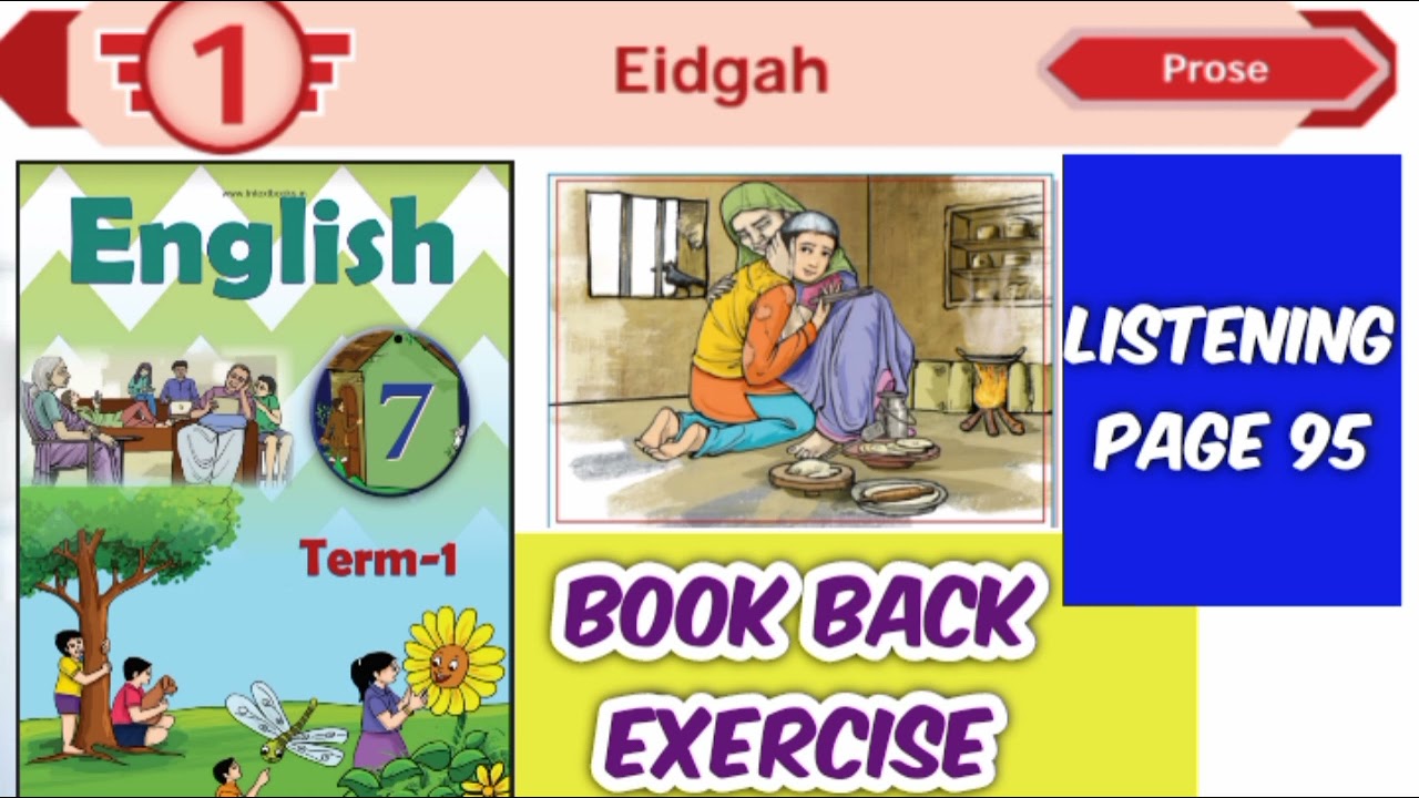 7th Std - English | Term 1 - Eidgah | Book Back Exercise | Page 95 ...