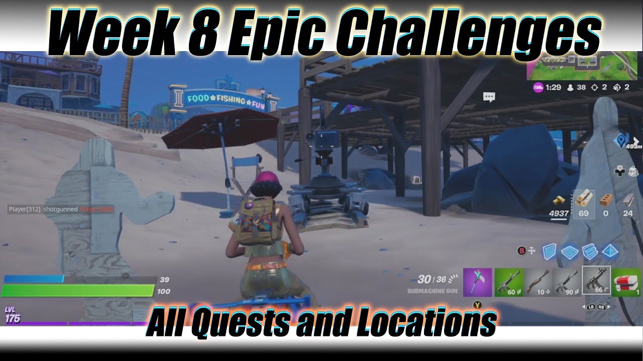 All Fortnite Week 8 Epic Quest Challenges Guide & Locations! - Fortnite ...