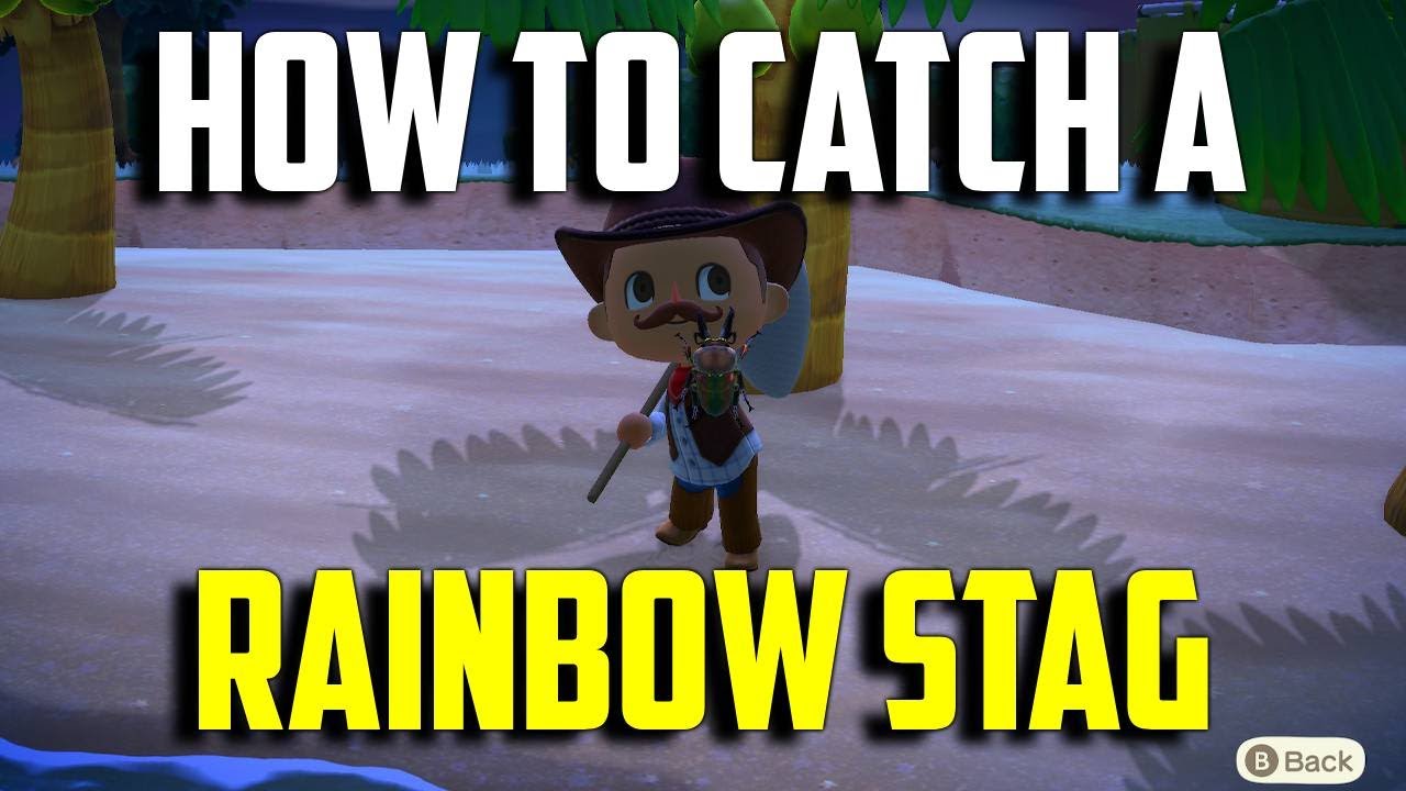 How to Catch a Rainbow Stag | Rainbow Stag ACNH | Animal Crossing New ...