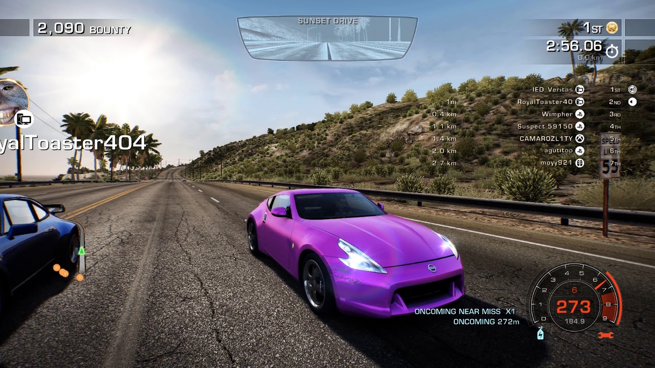 NFS HP Remastered: Nissan 370Z and Roadster _ online run - YouTube