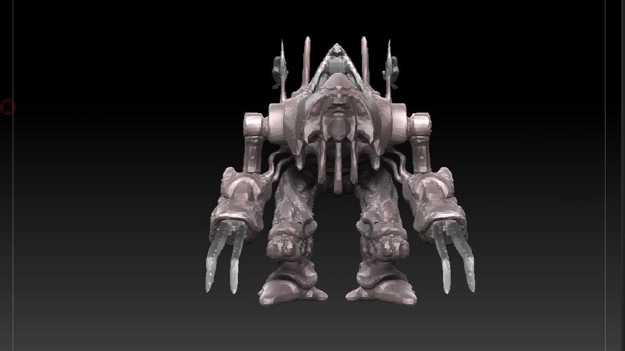 Magitek Armor Interpretation Custom zbrush WIP - YouTube