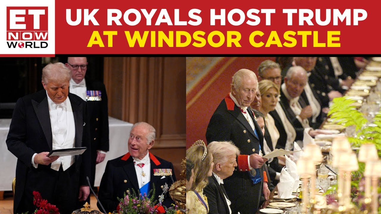 U.S President Donald Trump & First Lady Attend State Banquet At Windsor ...