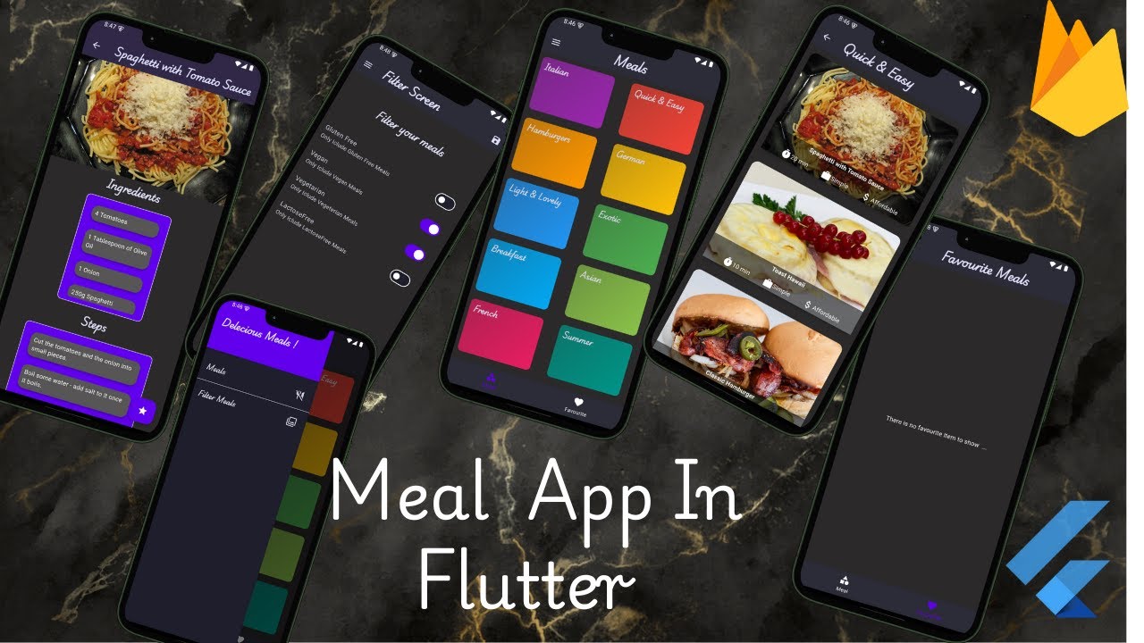 Meal App in Flutter - YouTube